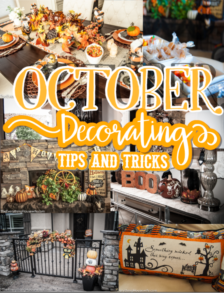 OCTOBER DECORATING! Tips and Tricks for your Halloween Home – The ...