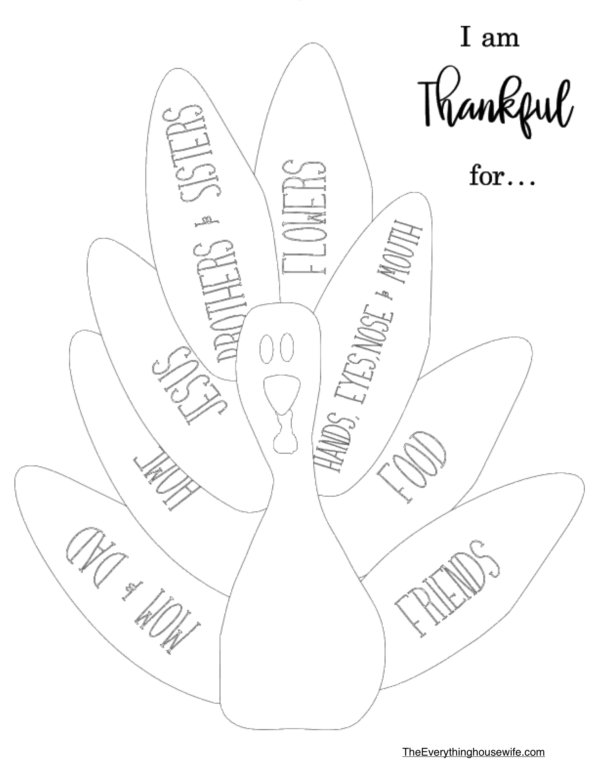 Free Thankful Turkey Thanksgiving Sunday Lesson and Activity – The ...