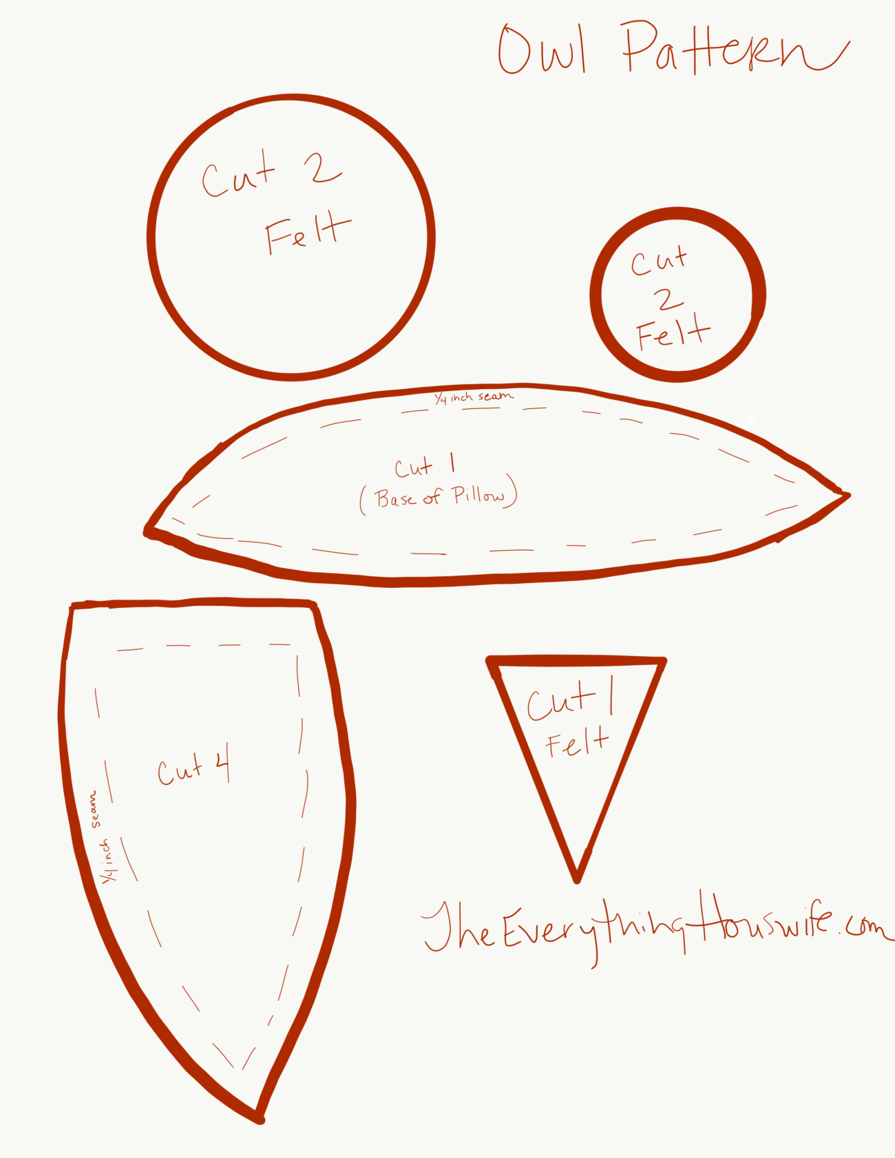 OWL HALLOWEEN PILLOW PATTERN AND TUTORIAL – The Everything Housewife