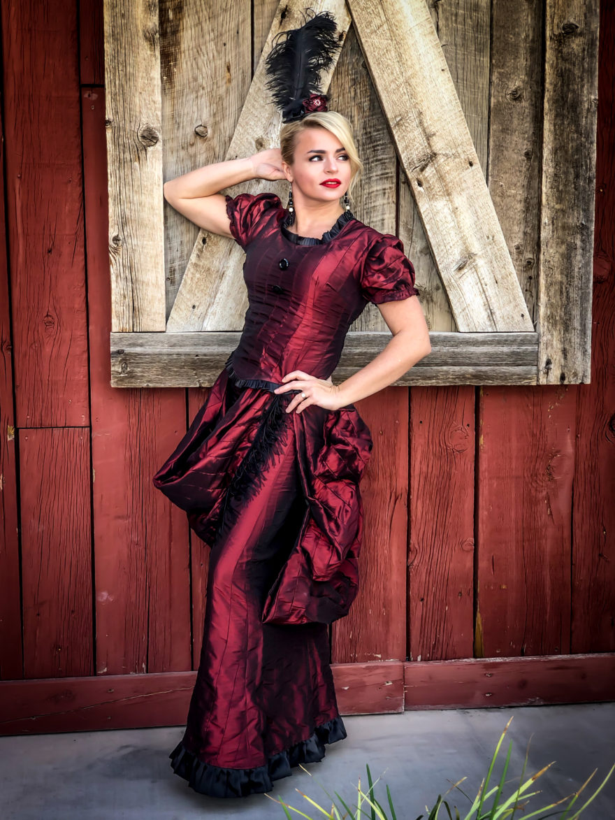 Wild West Saloon Costume PhotoShoot—Another Dress From Drapes – The ...