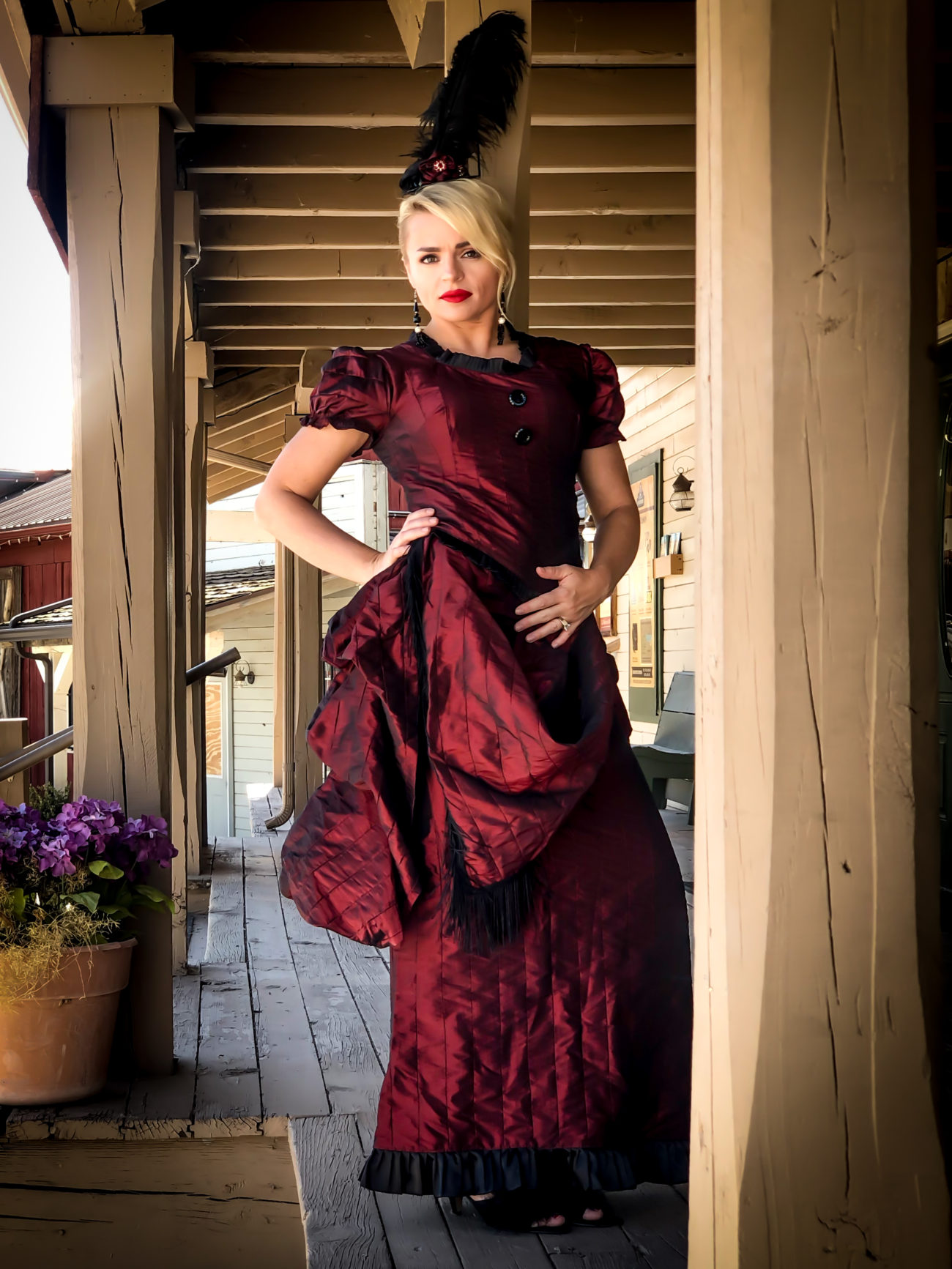 Wild West Saloon Costume PhotoShoot—Another Dress From Drapes – The ...