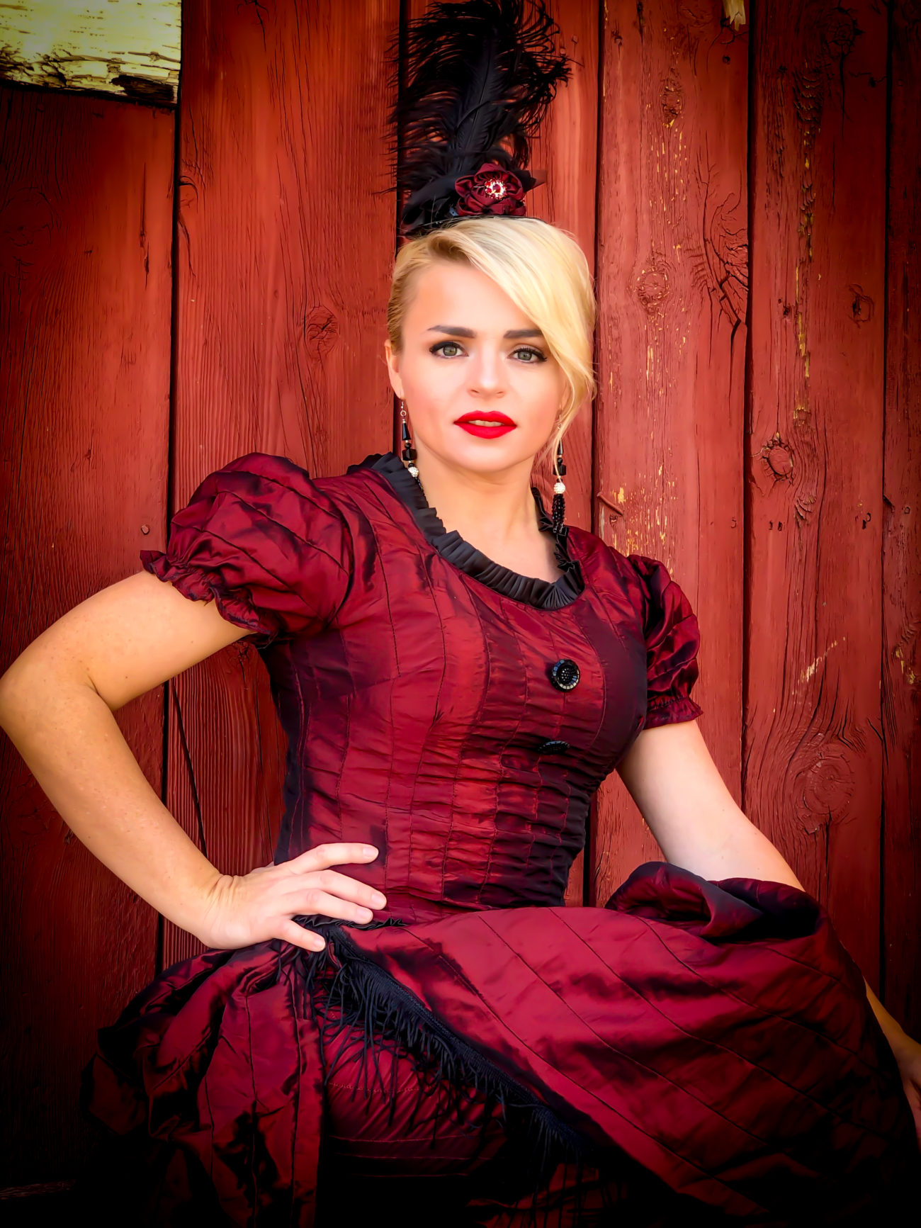 Wild West Saloon Costume PhotoShoot—Another Dress From Drapes – The ...