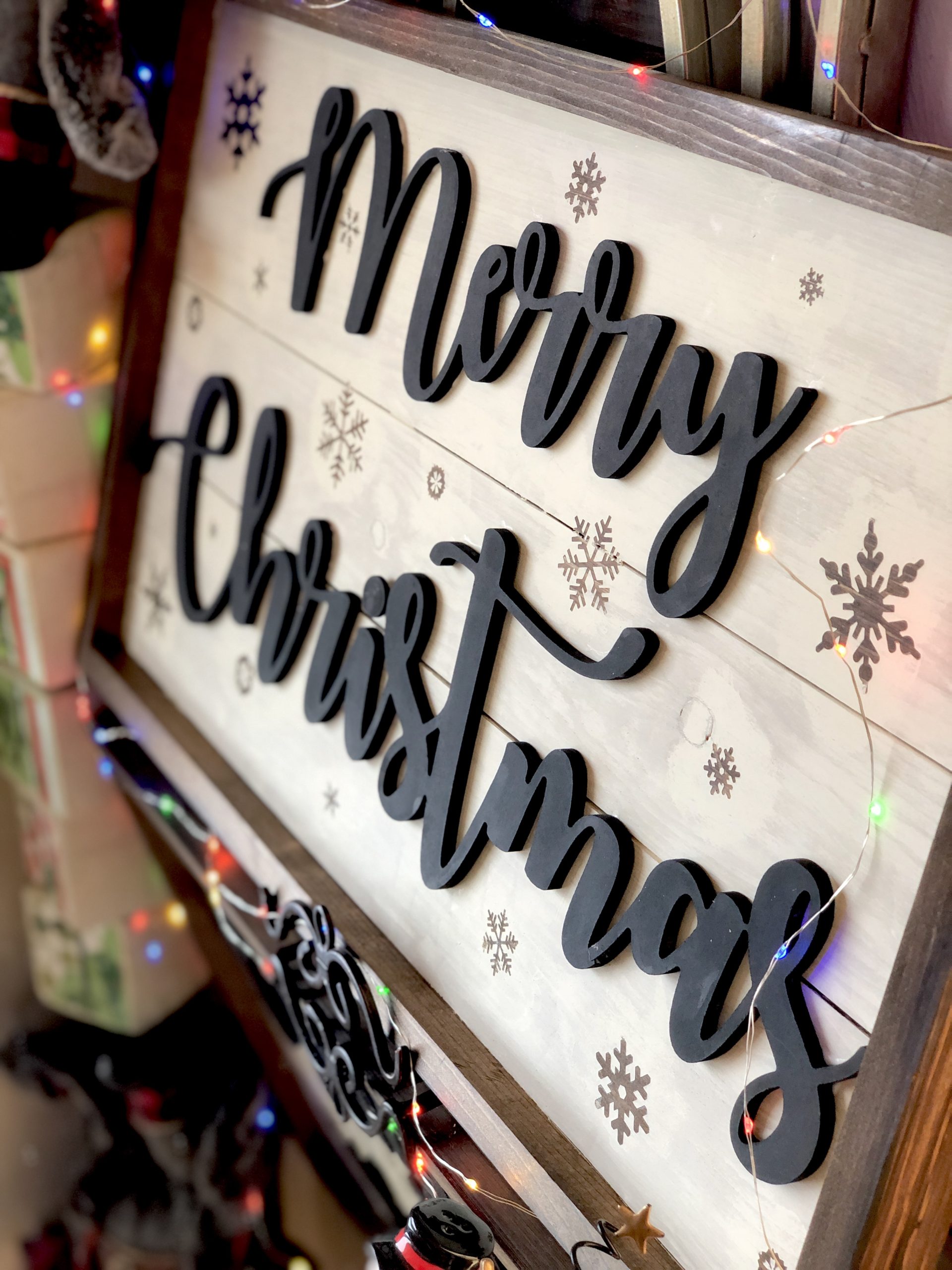 Rustic Christmas Sign Tutorial – The Everything Housewife