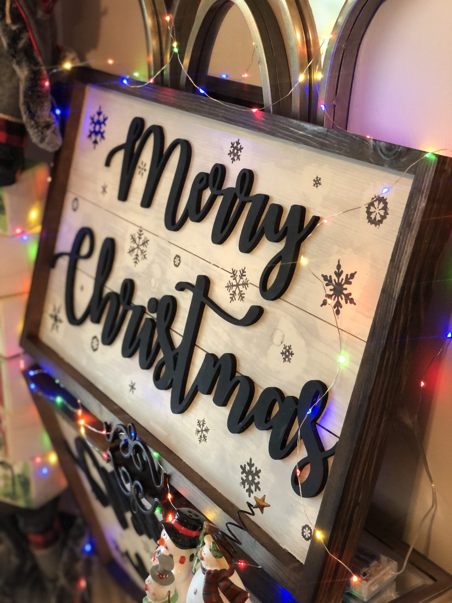Rustic Christmas Sign Tutorial – The Everything Housewife