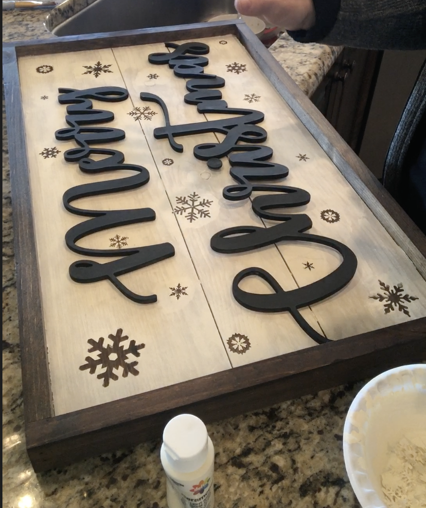 Rustic Christmas Sign Tutorial – The Everything Housewife