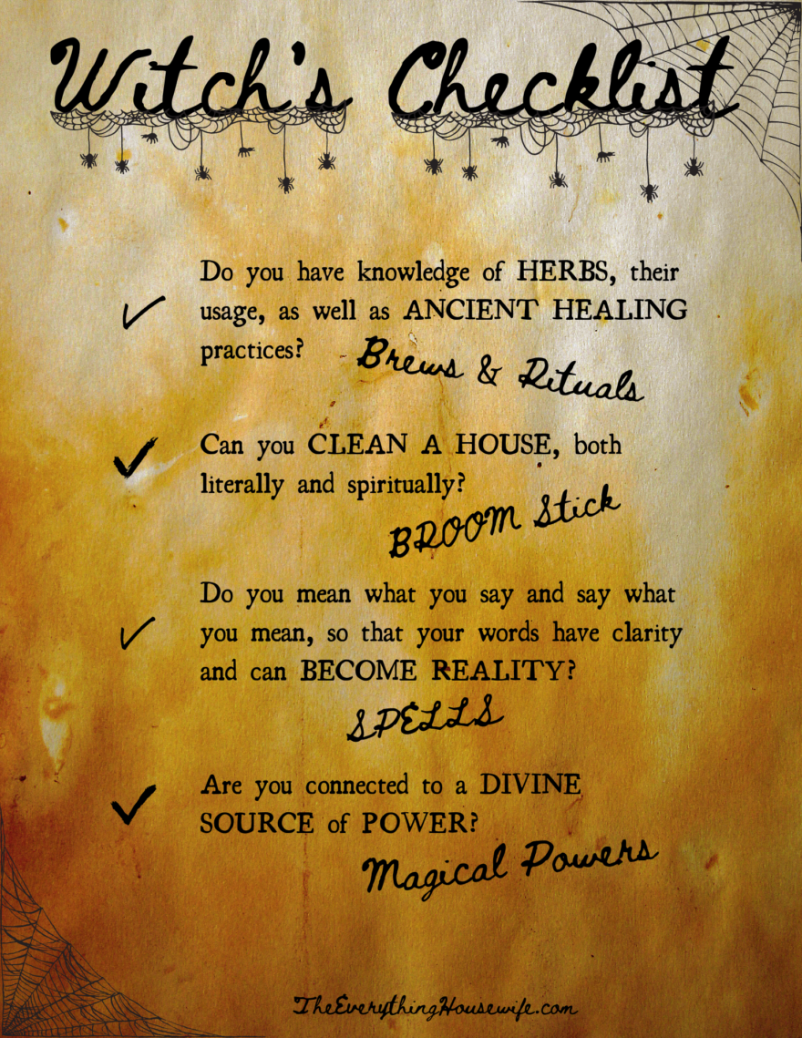 THE WITCH’S CHECKLIST–The History of Halloween Series, Article 3 – The ...